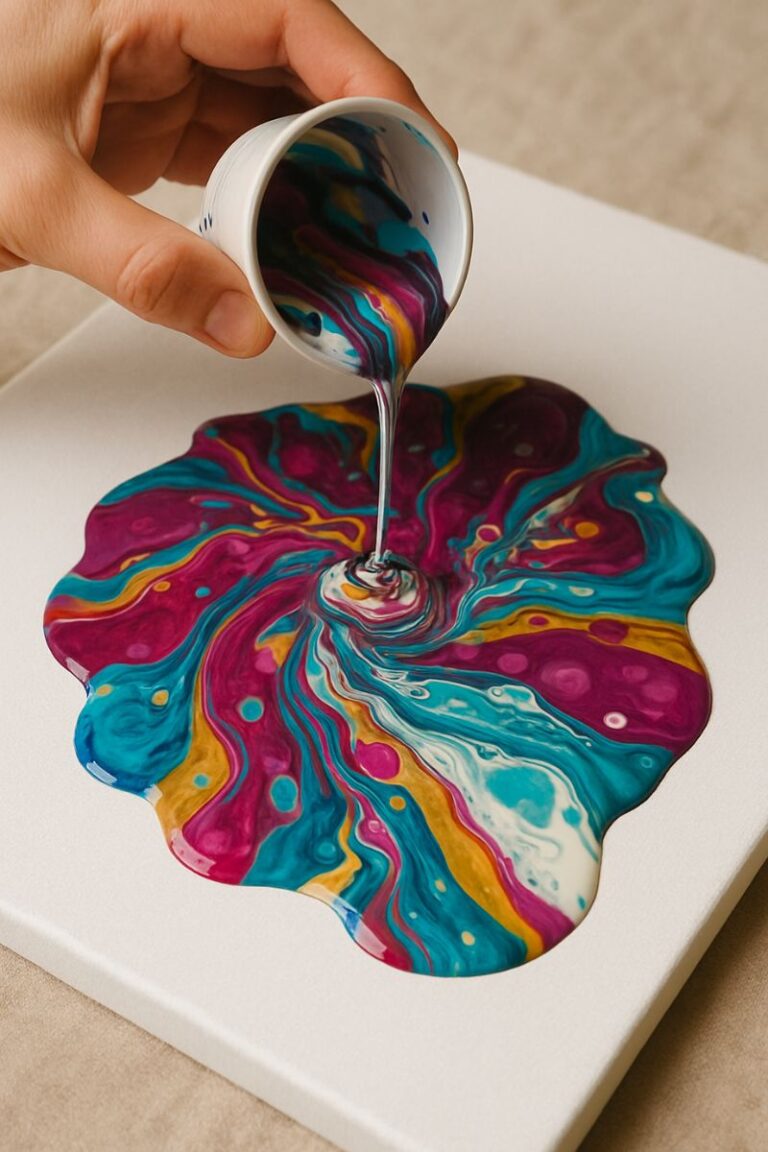 3 Must-Try Acrylic Paint Pour Techniques and How to Avoid the Muddy ...
