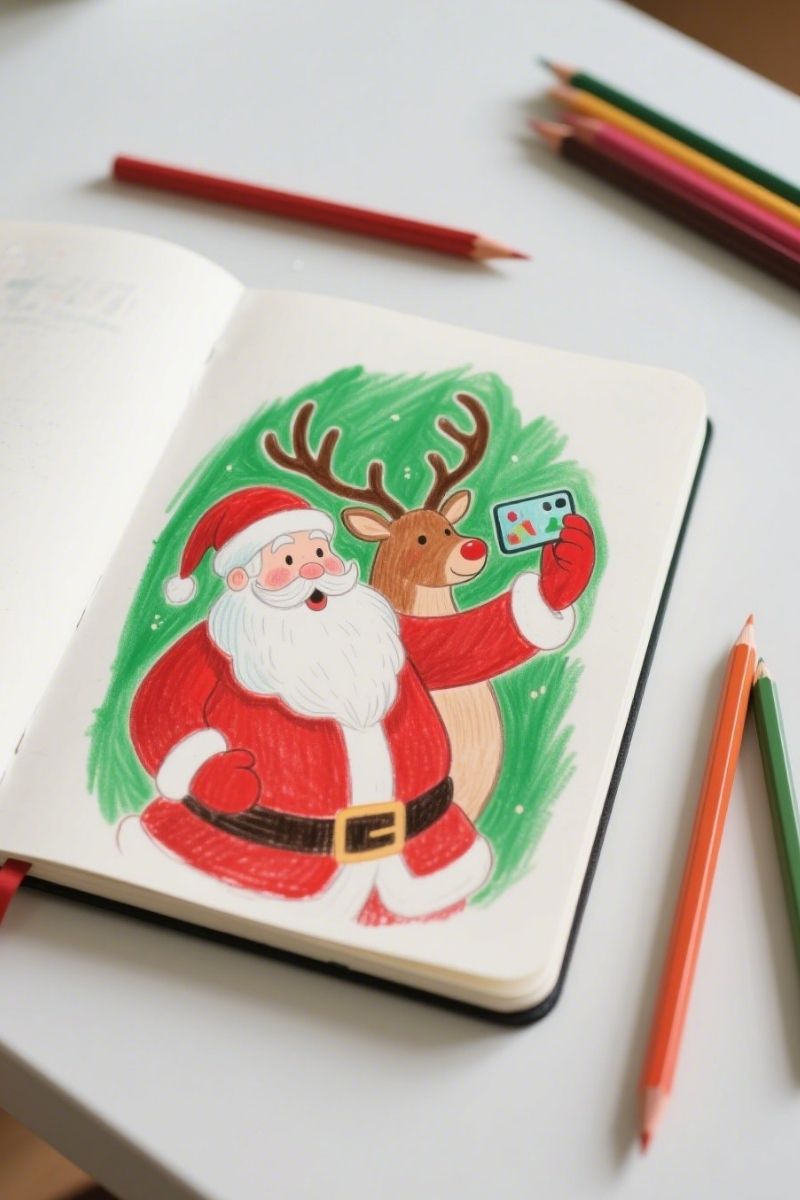 20 Christmas Card Drawing Ideas That Are Sweet, Whimsical, and Ready to ...
