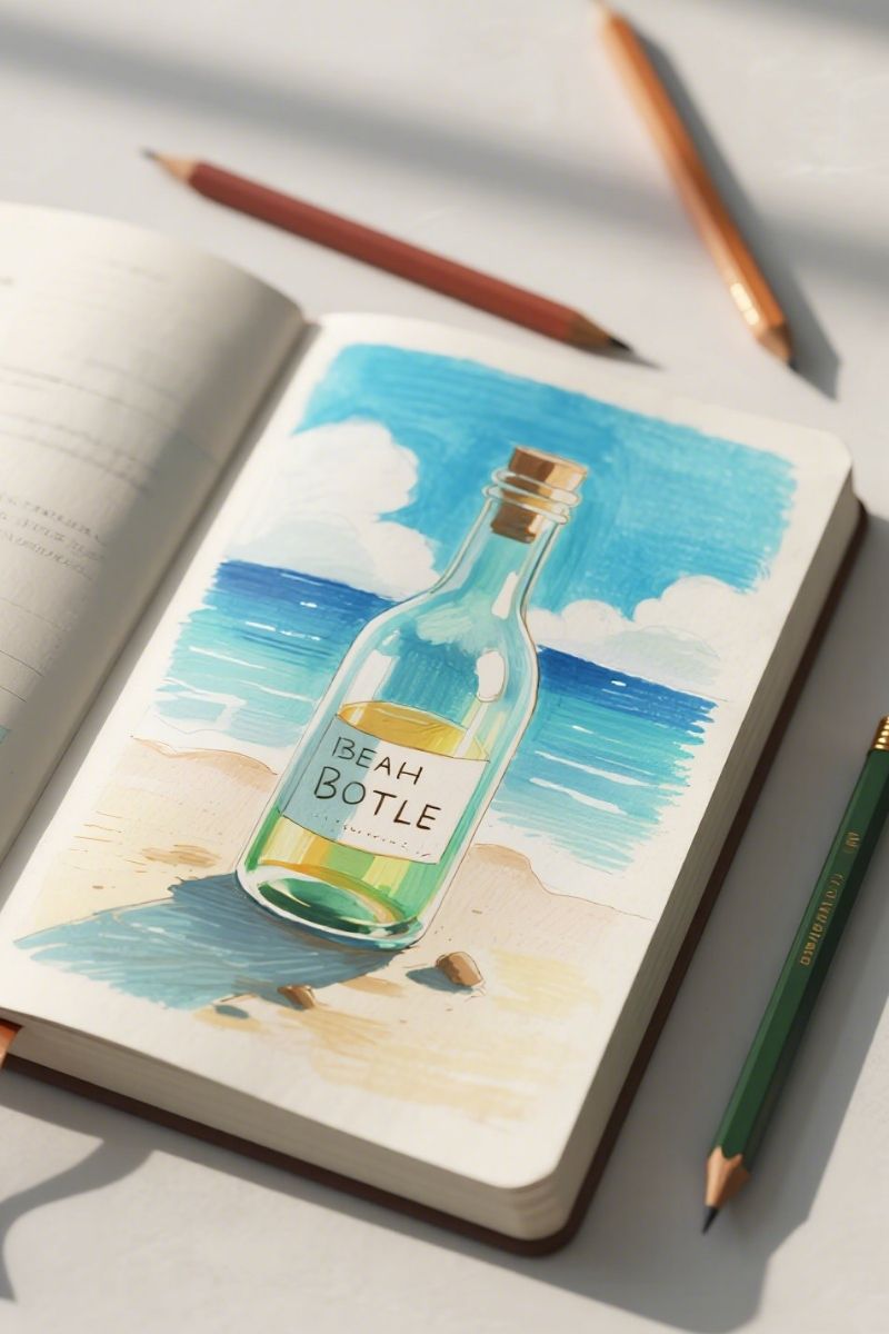 23 Beach Drawing Ideas That Bring Sun, Sand, and Sea to Your Sketchbook ...