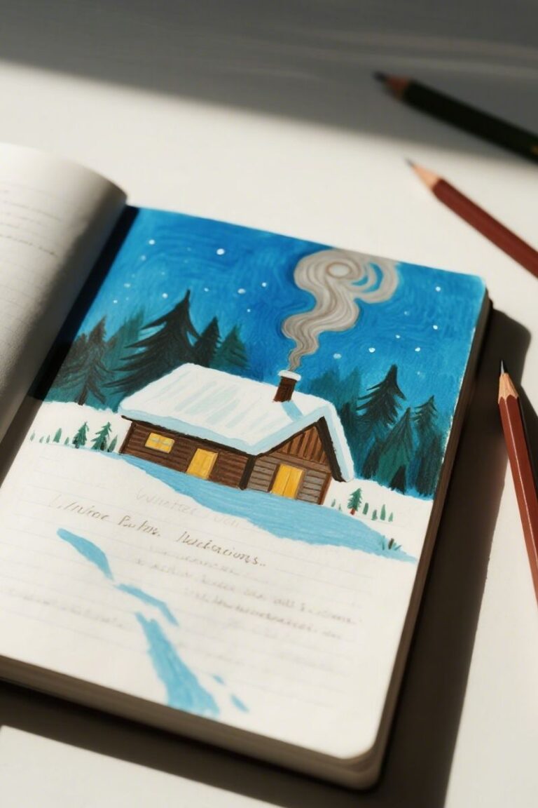 20 Winter Drawing Ideas That Capture Chill, Charm, and Seasonal Magic ...