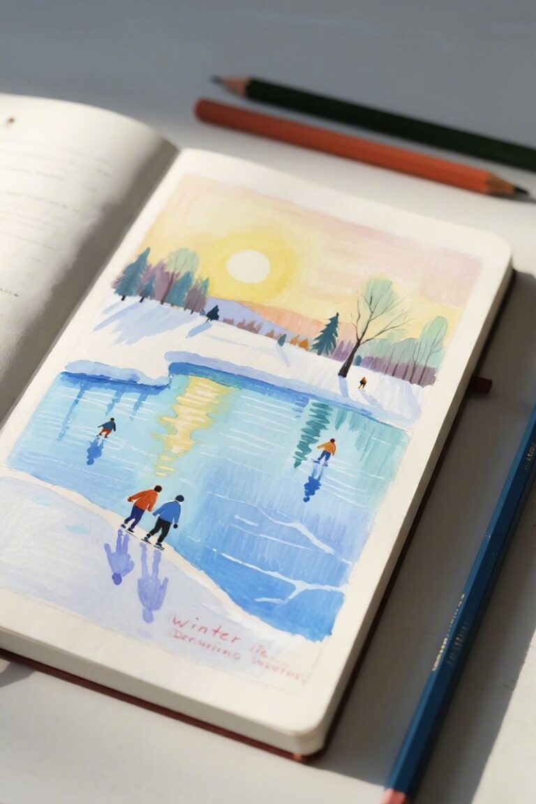20 Winter Drawing Ideas That Capture Chill, Charm, and Seasonal Magic ...