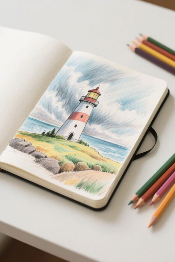 20 Landscape Drawing Ideas That Capture Mood, Depth, and Natural Beauty ...