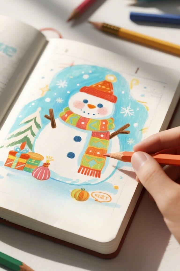 20 Winter Drawing Ideas That Capture Chill, Charm, and Seasonal Magic ...