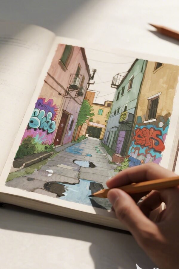 16 Background Drawing Ideas That Bring Your Art to Life | I Paint You Sip