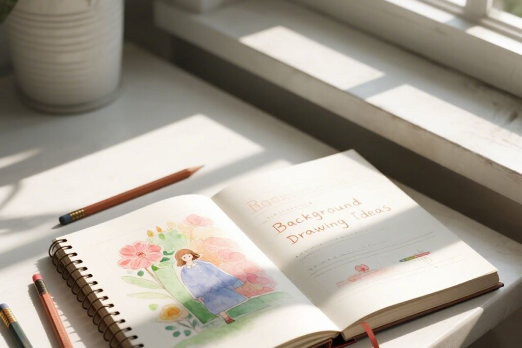 16 Background Drawing Ideas That Bring Your Art to Life | I Paint You Sip