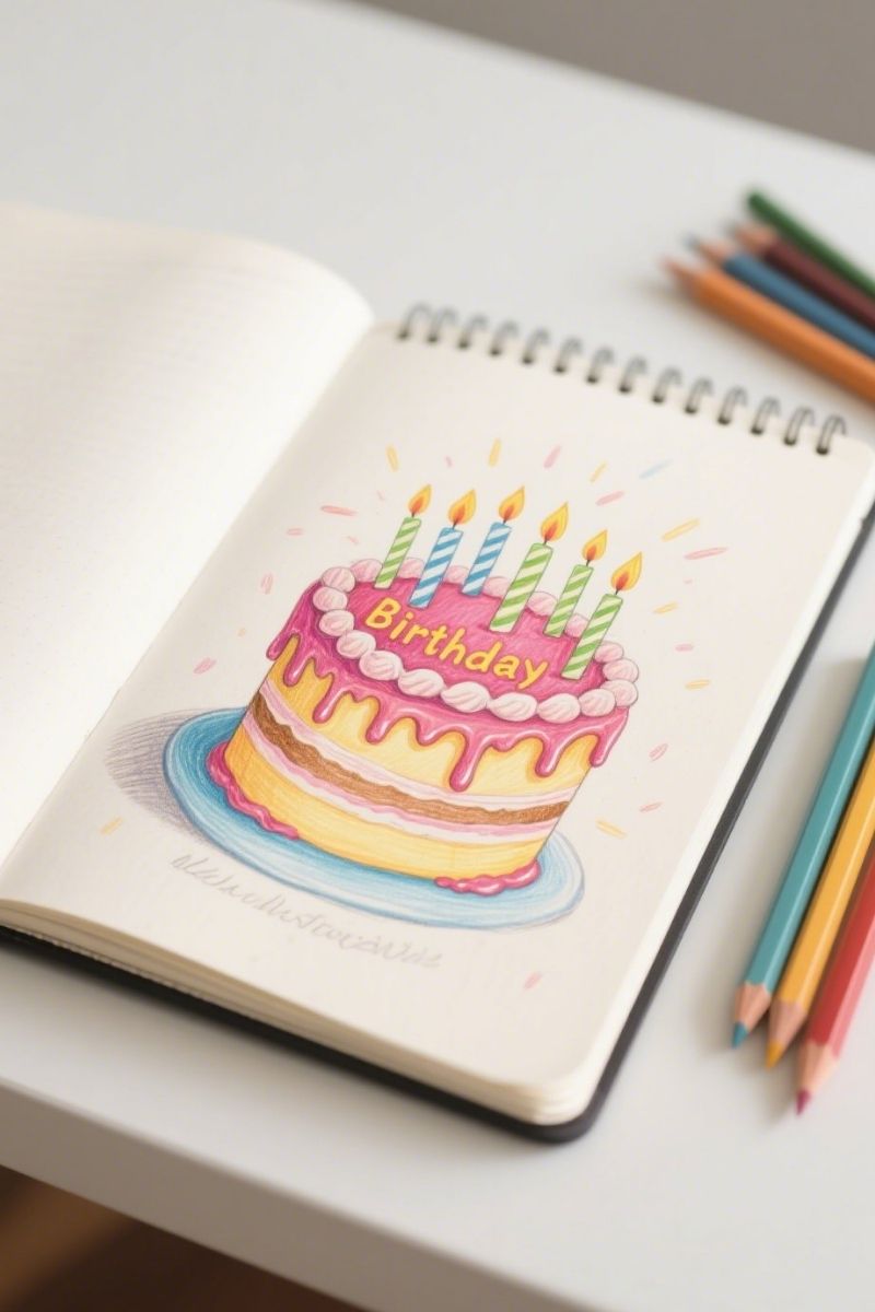 22 Birthday Drawing Ideas That Spark Joy, Color, and Celebration | I ...
