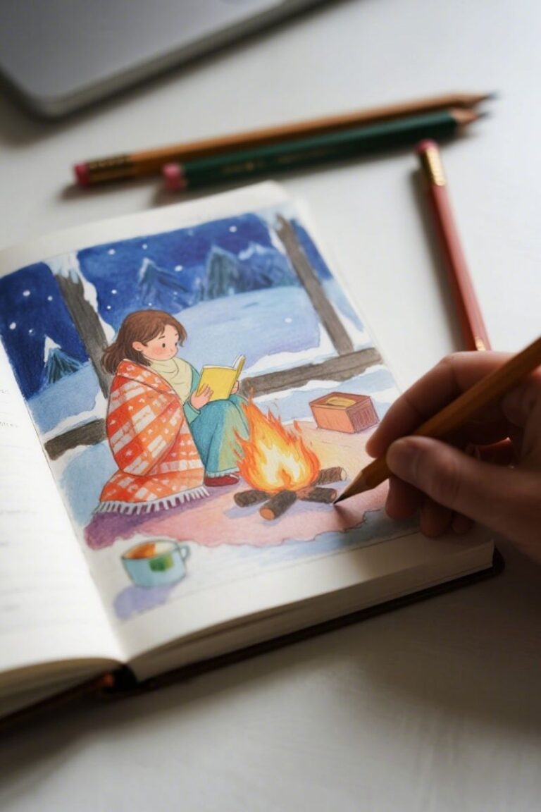 20 Winter Drawing Ideas That Capture Chill, Charm, and Seasonal Magic ...