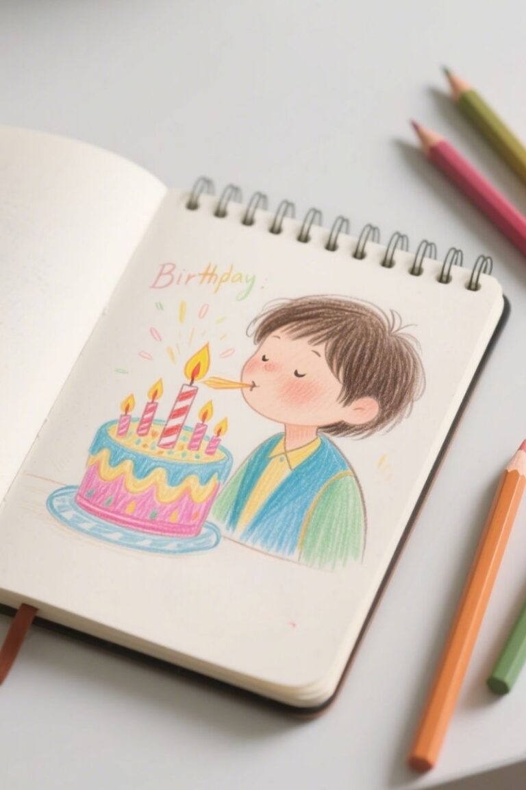 22 Birthday Drawing Ideas That Spark Joy, Color, and Celebration | I ...