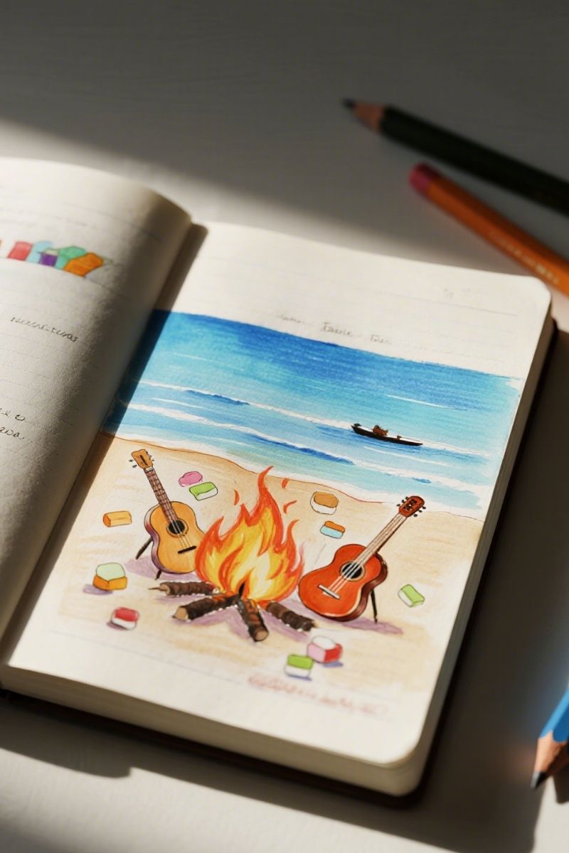 23 Beach Drawing Ideas That Bring Sun, Sand, and Sea to Your Sketchbook ...
