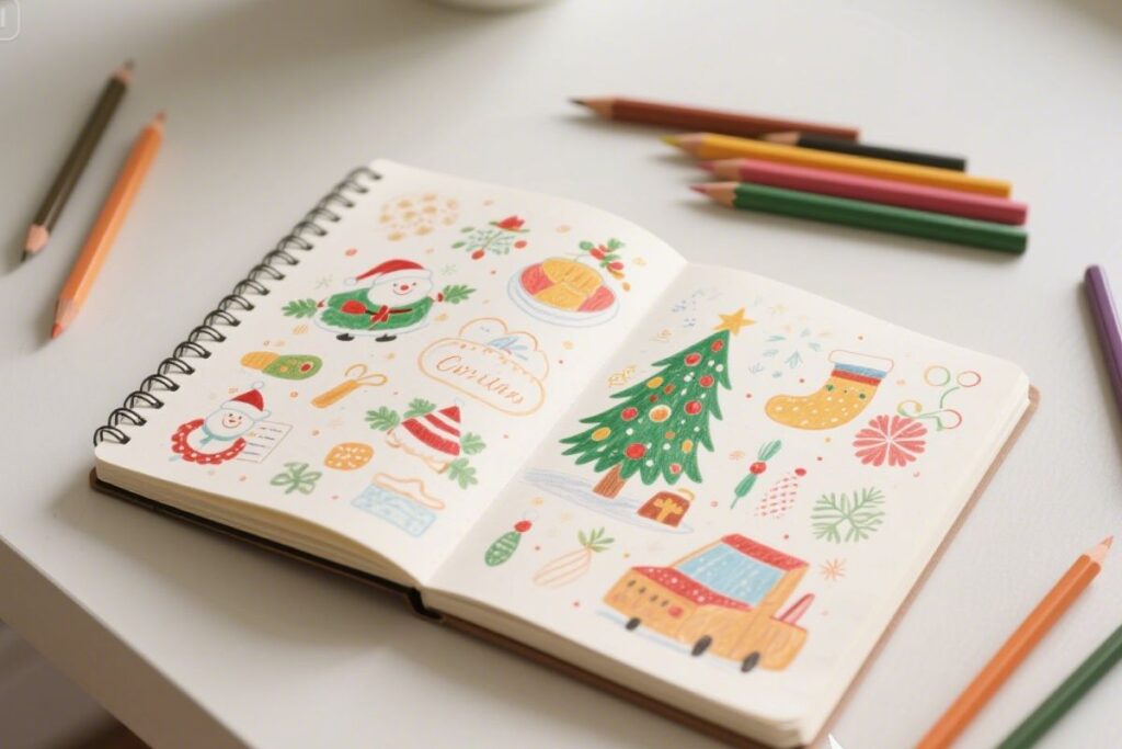 20 Christmas Card Drawing Ideas That Are Sweet, Whimsical, and Ready to ...