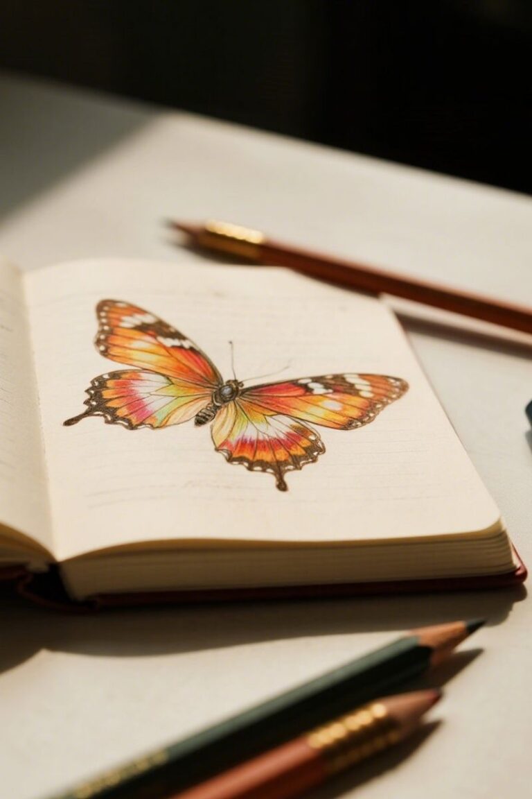 15 Butterfly Drawing Ideas That Add Grace and Color to Every Sketchbook ...