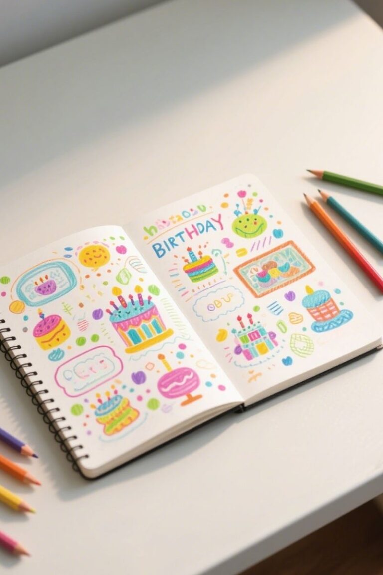 22 Birthday Drawing Ideas That Spark Joy, Color, and Celebration | I ...