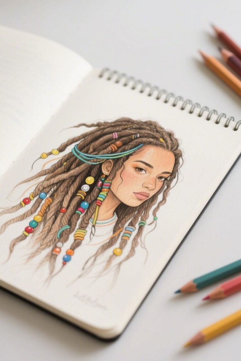 21 Hair Drawing Ideas That Add Flow, Drama, and Personality to Every ...