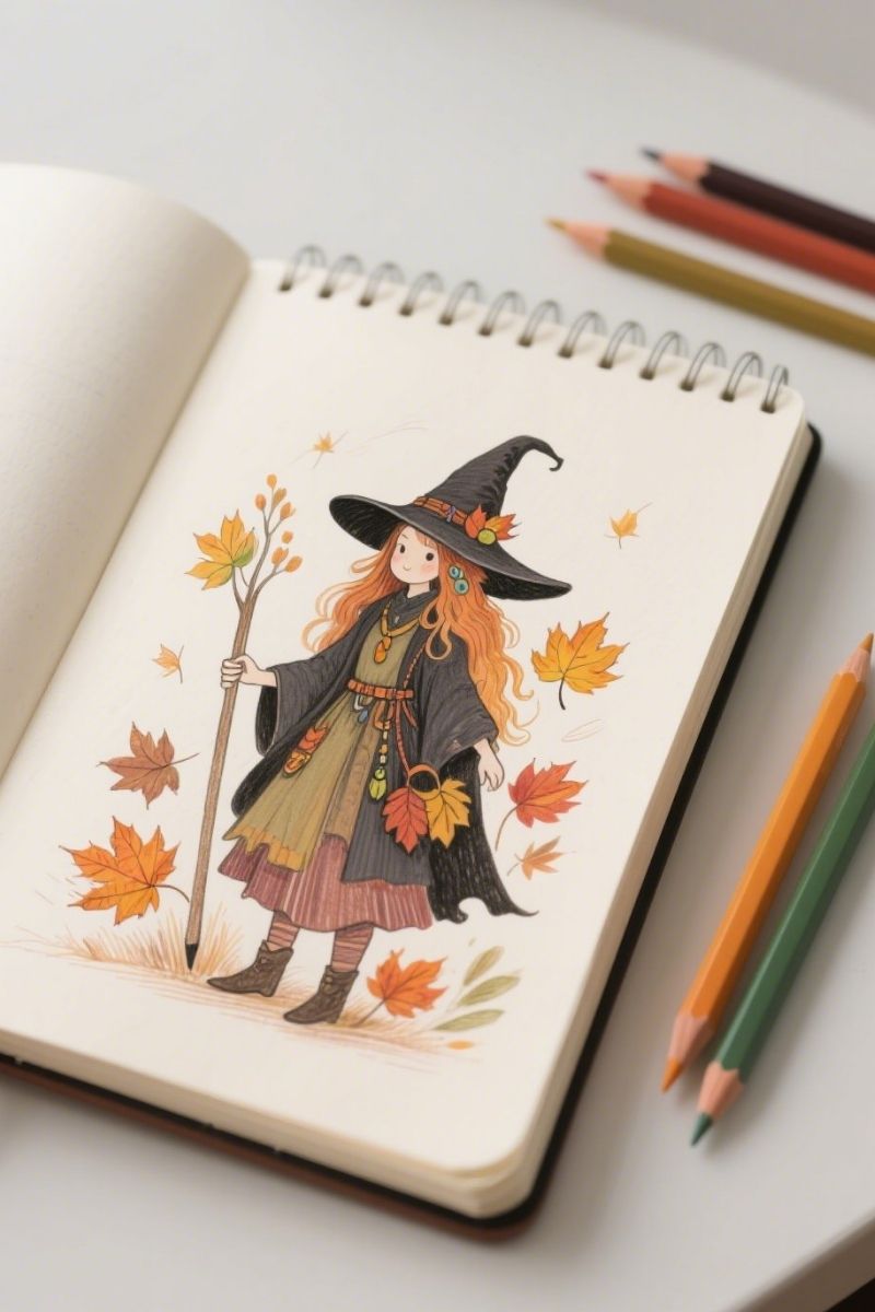 19 Fall Drawing Ideas That Capture the Cozy, Colorful Magic of Autumn ...