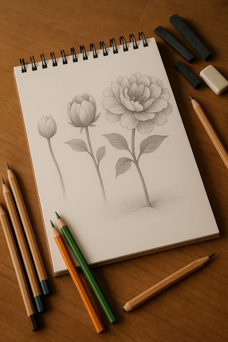 17 Inspiring Flower Drawing Ideas to Spark Your Creativity | I Paint ...