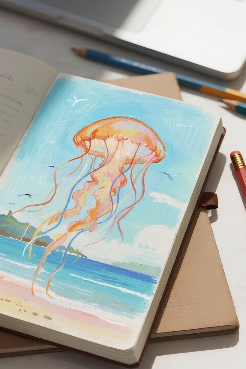 23 Beach Drawing Ideas That Bring Sun, Sand, and Sea to Your Sketchbook ...