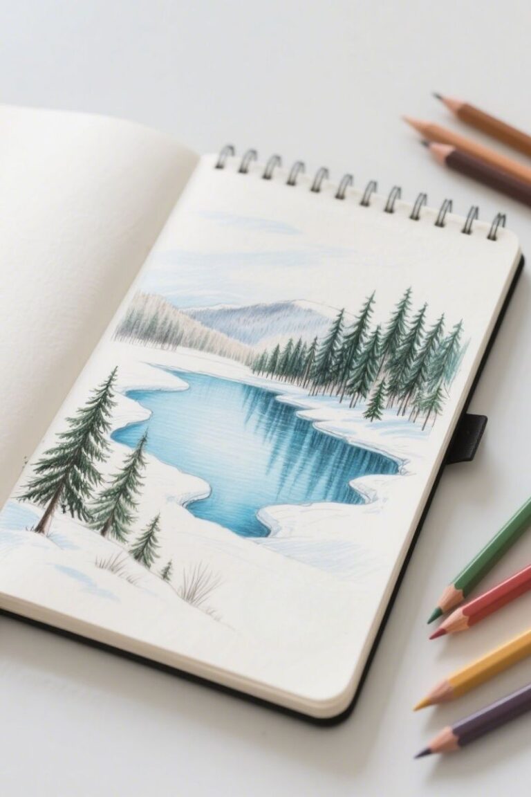 20 Landscape Drawing Ideas That Capture Mood, Depth, and Natural Beauty ...