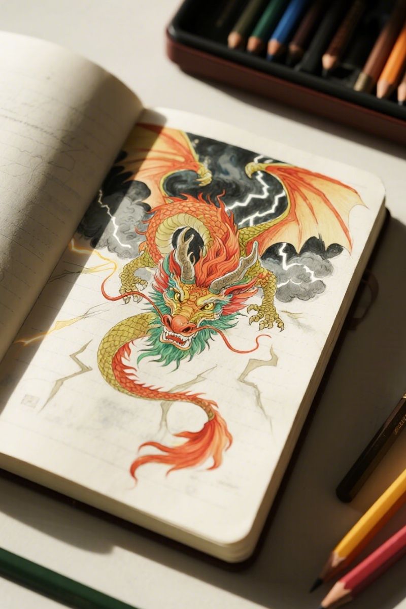 17 Dragon Drawing Ideas That Ignite Fantasy, Power, and Pure ...