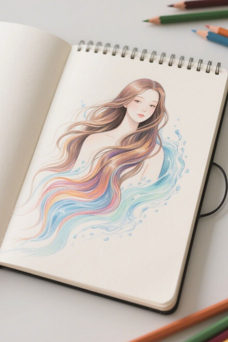 21 Hair Drawing Ideas That Add Flow, Drama, and Personality to Every ...