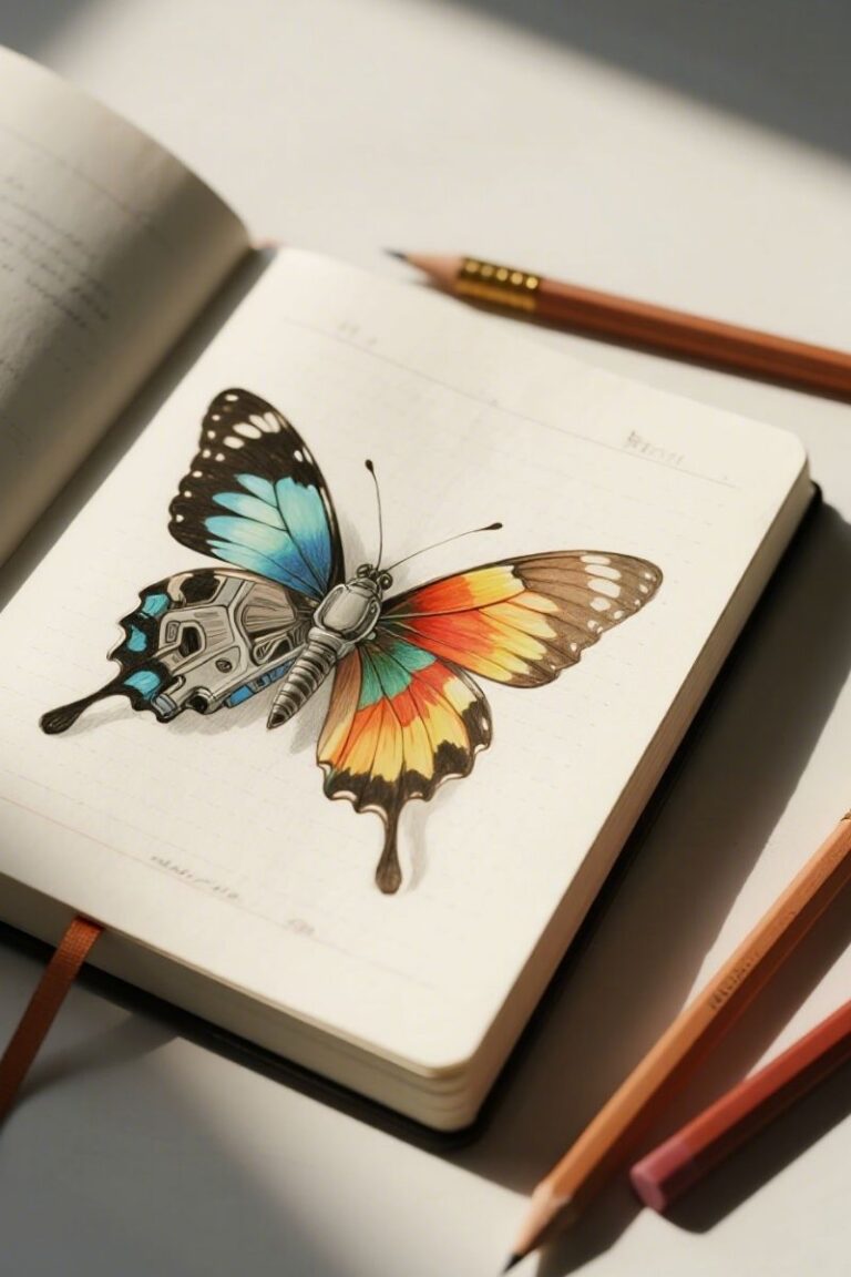 15 Butterfly Drawing Ideas That Add Grace and Color to Every Sketchbook ...