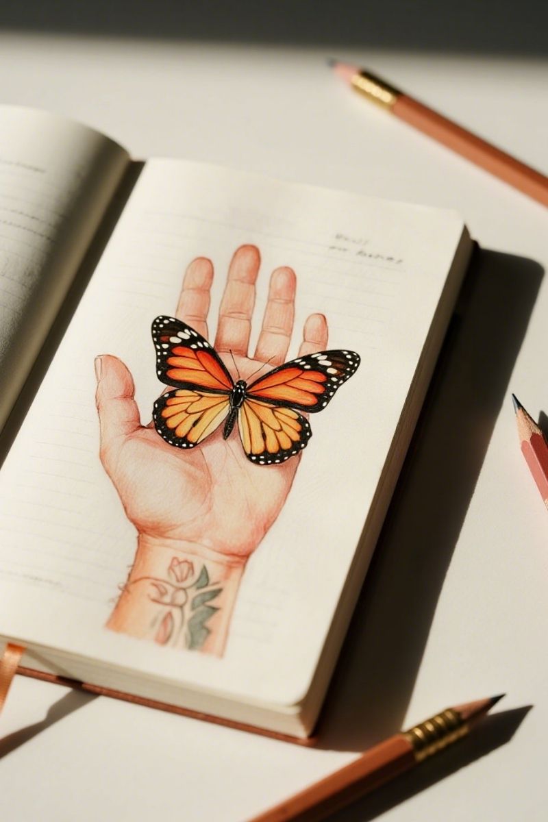 15 Butterfly Drawing Ideas That Add Grace and Color to Every Sketchbook ...