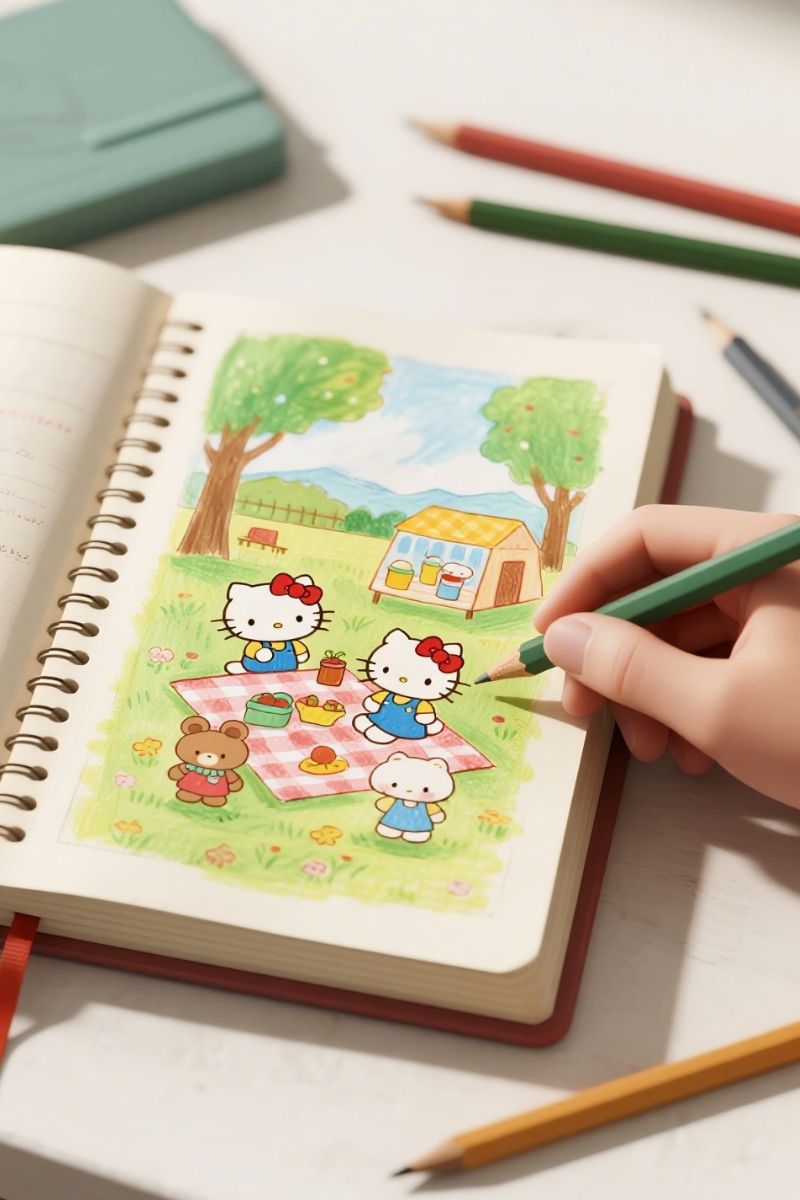 20 Hello Kitty Drawing Ideas That Are Sweet, Stylish, and Totally Kawaii | I Paint You Sip