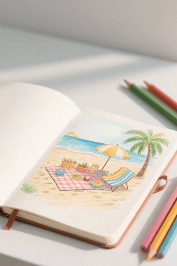 20 Summer Drawing Ideas That Feel Like Sunshine on a Sketchbook Page ...