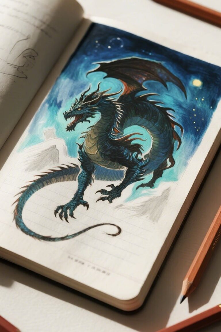 17 Dragon Drawing Ideas That Ignite Fantasy, Power, and Pure ...