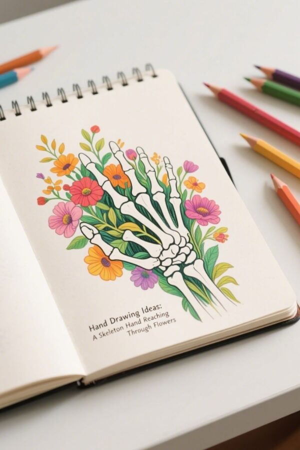 20 Hand Drawing Ideas That Go Beyond Basic Poses | I Paint You Sip