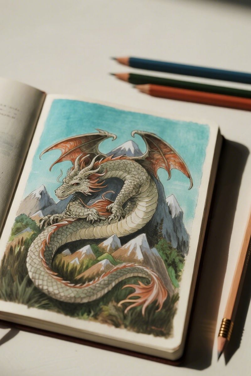17 Dragon Drawing Ideas That Ignite Fantasy, Power, and Pure ...