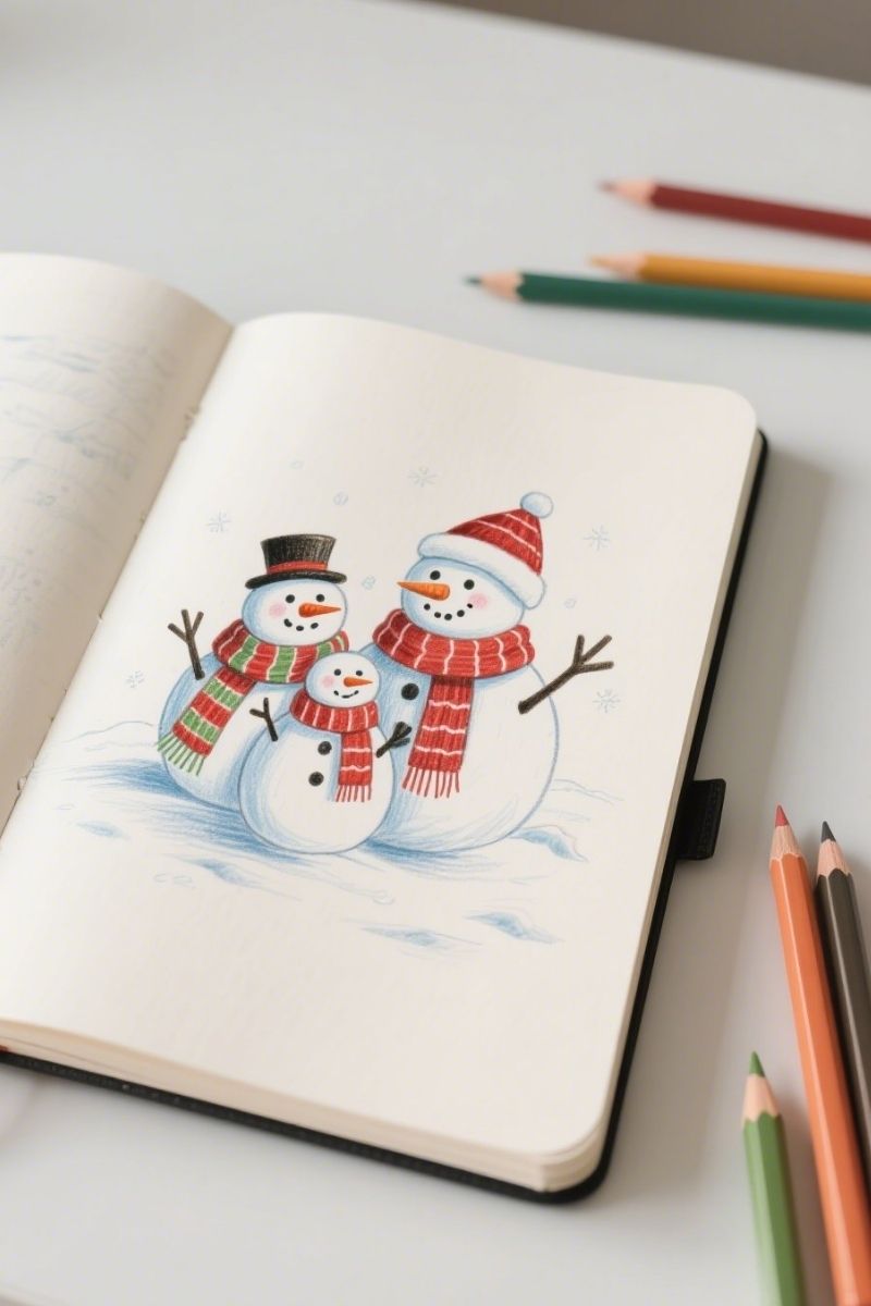 20 Christmas Card Drawing Ideas That Are Sweet, Whimsical, and Ready to ...