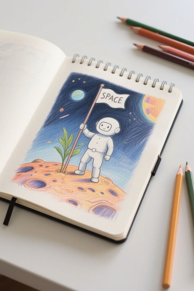 17 Space Drawing Ideas That Are Out of This World | I Paint You Sip