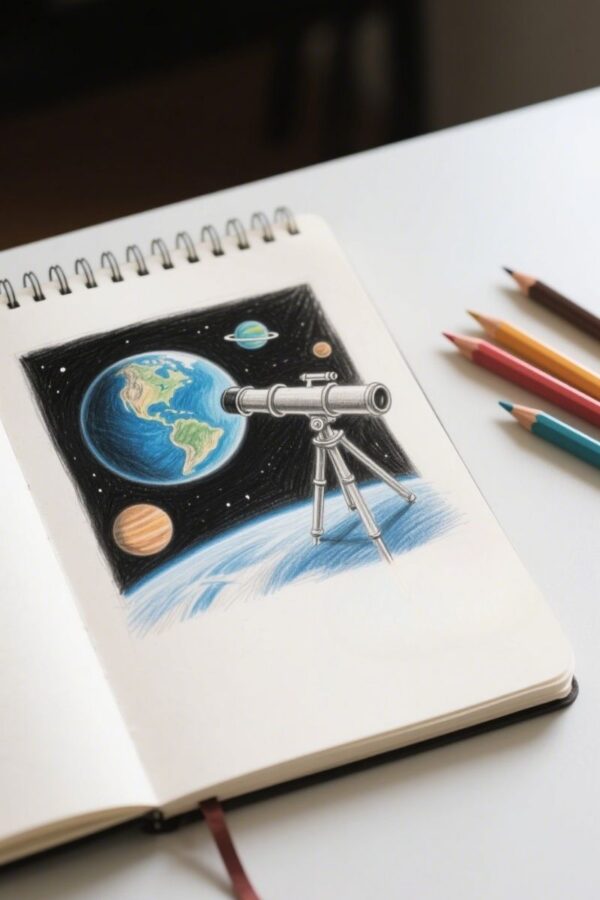 17 Space Drawing Ideas That Are Out of This World | I Paint You Sip