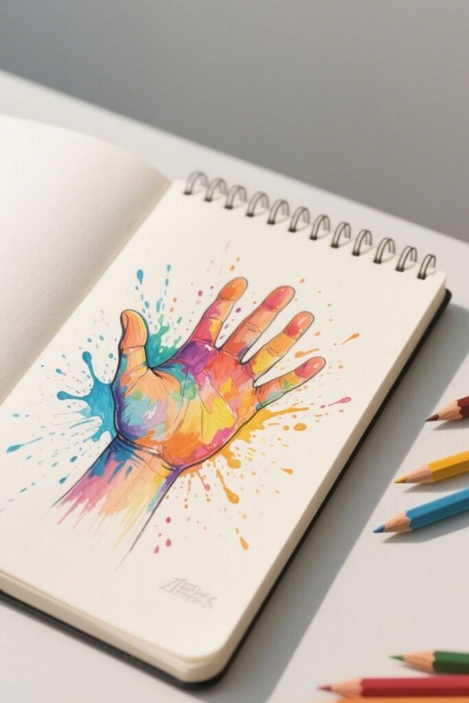 20 Hand Drawing Ideas That Go Beyond Basic Poses | I Paint You Sip