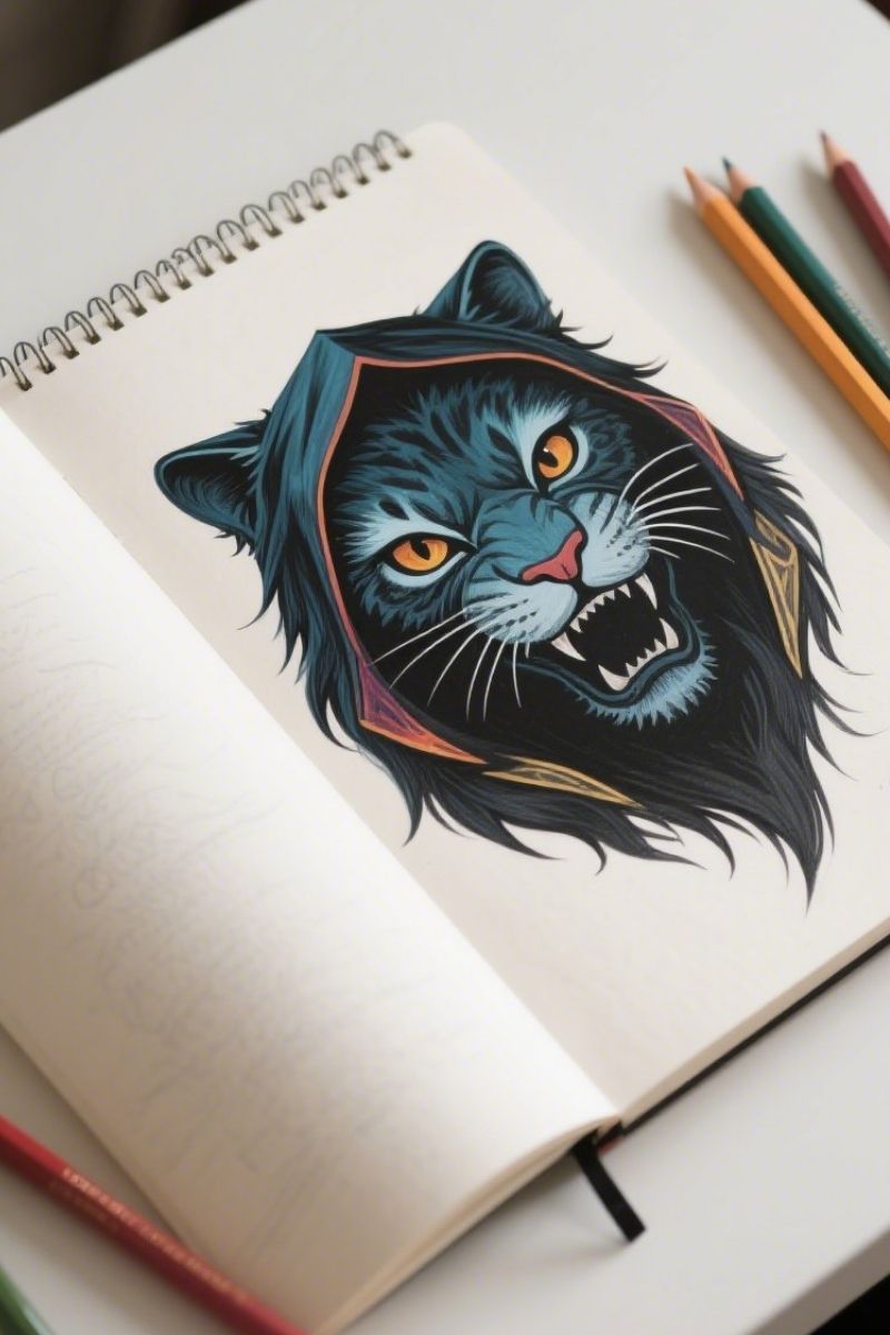 15 Powerful Therian Mask Drawing Ideas to Express Your Inner Animal | I ...