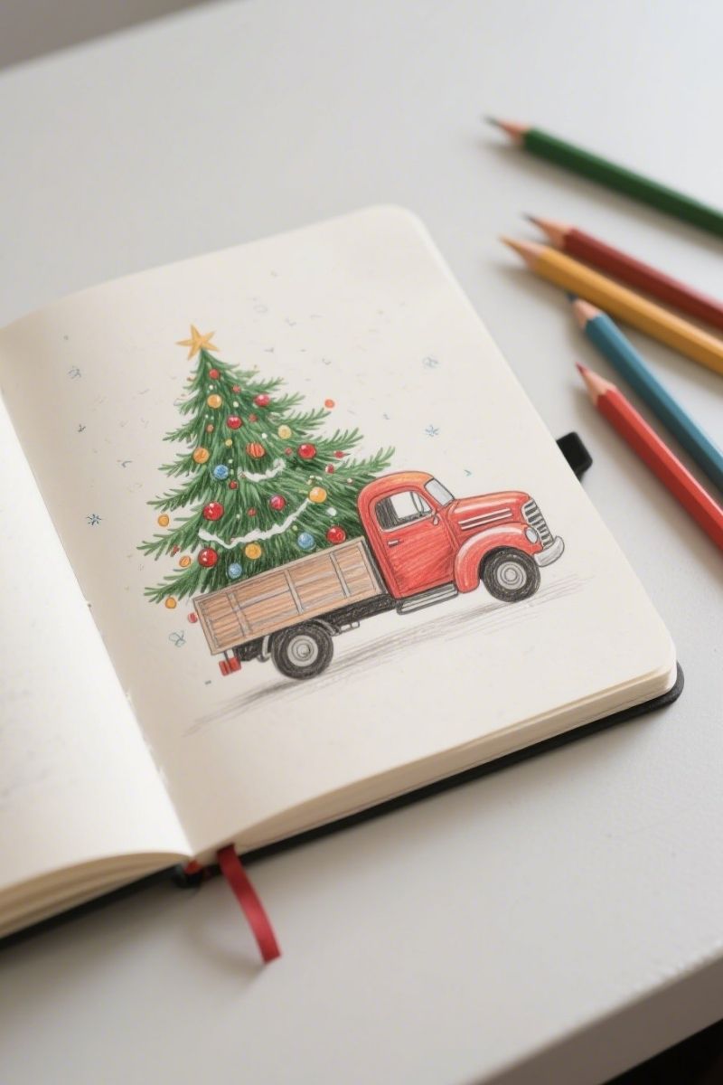 20 Christmas Card Drawing Ideas That Are Sweet, Whimsical, and Ready to ...