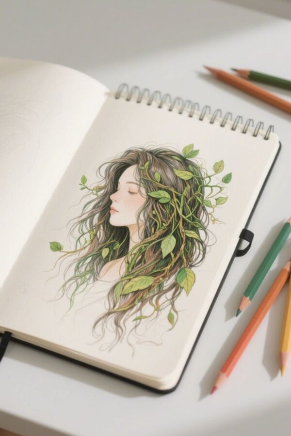 21 Hair Drawing Ideas That Add Flow, Drama, and Personality to Every ...