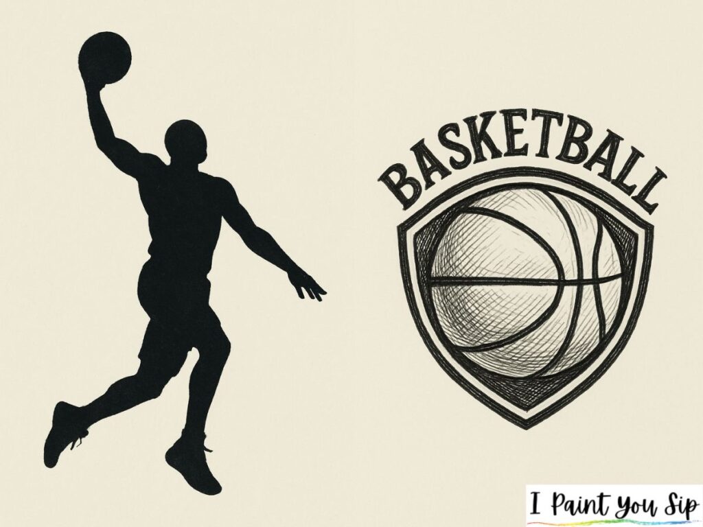 15 Fun Basketball Drawing Ideas Anyone Can Try | I Paint You Sip