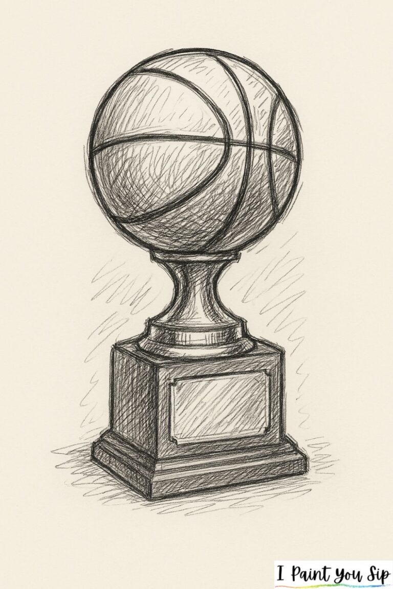 15 Fun Basketball Drawing Ideas Anyone Can Try | I Paint You Sip