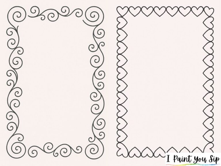 17 Border Drawing Ideas to Frame Your Creativity | I Paint You Sip