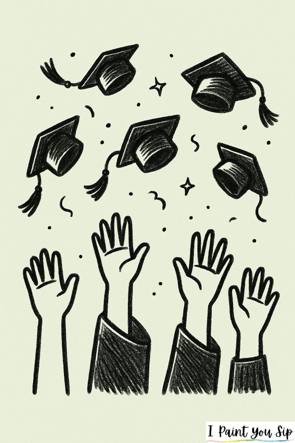 19 Graduation Drawing Ideas to Celebrate New Beginnings | I Paint You Sip