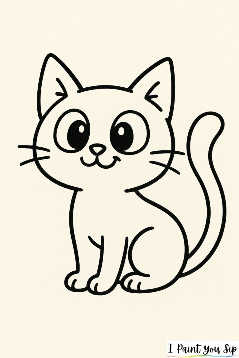 19 Cute and Easy Cat Drawing Ideas | I Paint You Sip