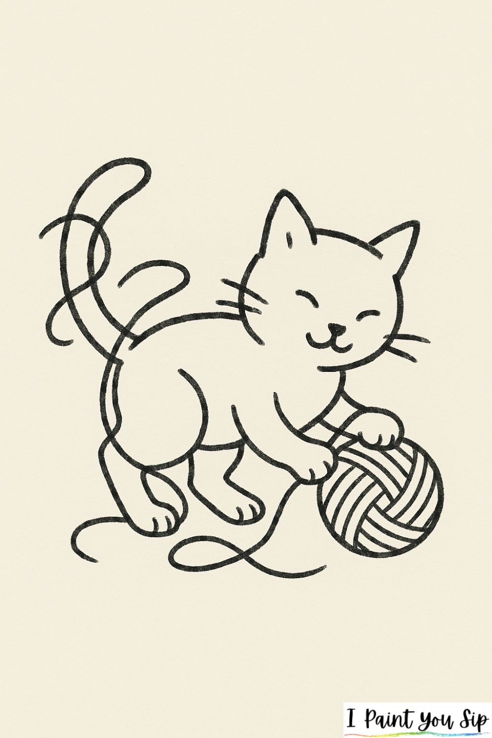 19 Cute and Easy Cat Drawing Ideas | I Paint You Sip