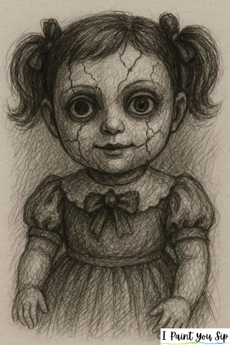 17 Spooky & Fun Horror Drawing Ideas for Beginners | I Paint You Sip