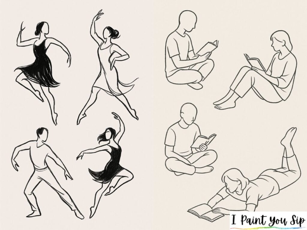 17 Fun and Easy Drawing Pose Ideas to Spark Your Creativity | I Paint ...