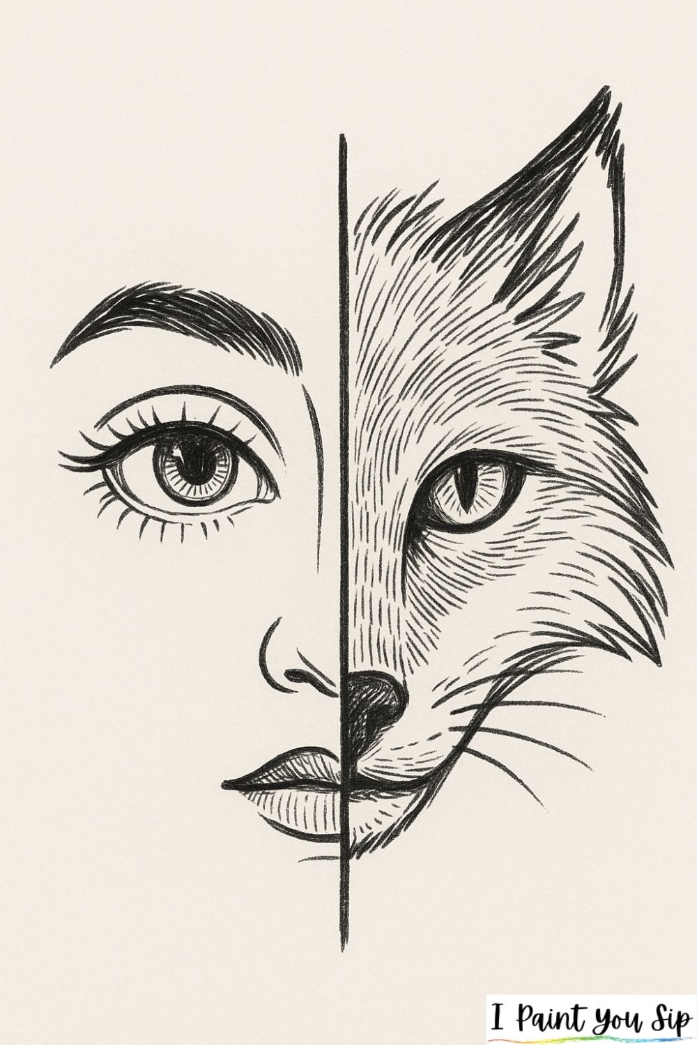17 Therian Drawing Ideas to Express Your Inner Animal | I Paint You Sip