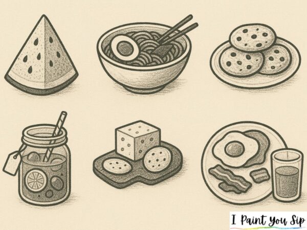 17 Fun Food Drawing Ideas Anyone Can Try | I Paint You Sip