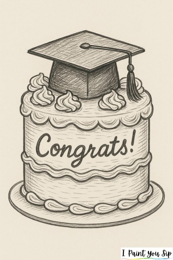 19 Graduation Drawing Ideas to Celebrate New Beginnings | I Paint You Sip