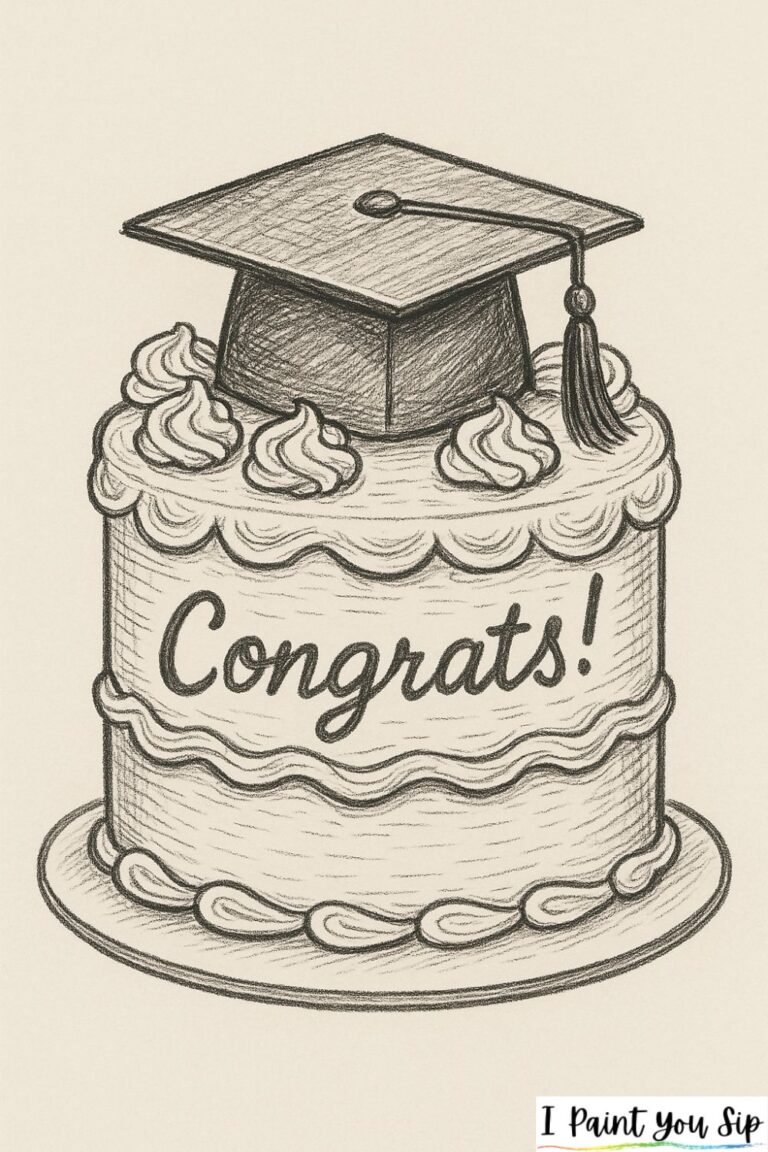 19 Graduation Drawing Ideas to Celebrate New Beginnings | I Paint You Sip