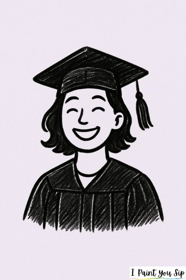 19 Graduation Drawing Ideas to Celebrate New Beginnings | I Paint You Sip